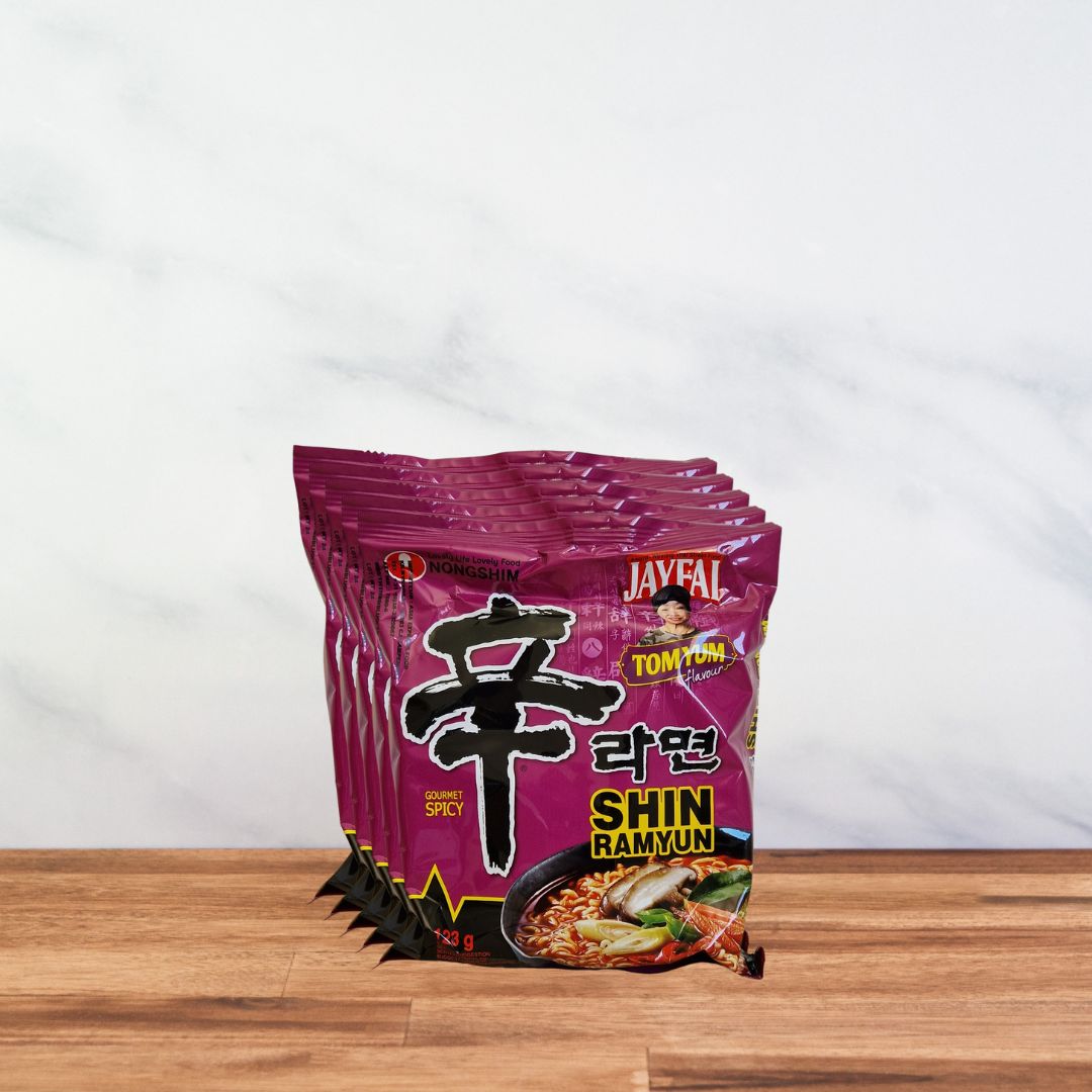 Pack 5 Ramen Shin Tom Yum | Nongshim – Saveur épicée citronnelle ...
